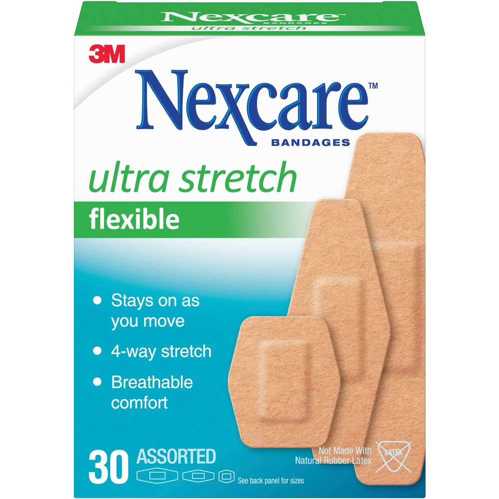 3M Nexcare Soft-N-Flex Bandages, Ast, 30/BX, TN – AB1Supply